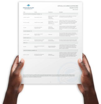 Co-Curricular Record | Vancouver Island University | Canada